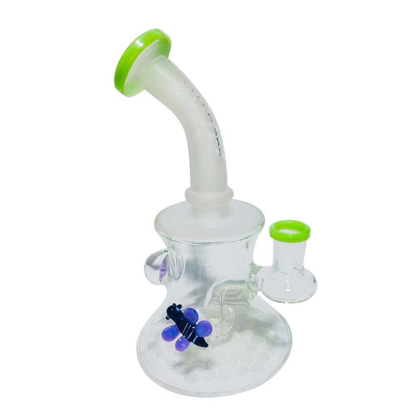 7" Showerhead Perc Glass Wax Rig - Puffing Bird CA