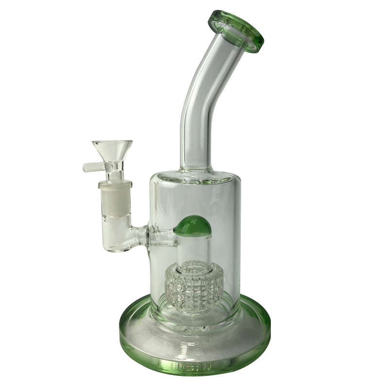 8" Matrix Perc Glass Dab Rig - Puffing Bird CA