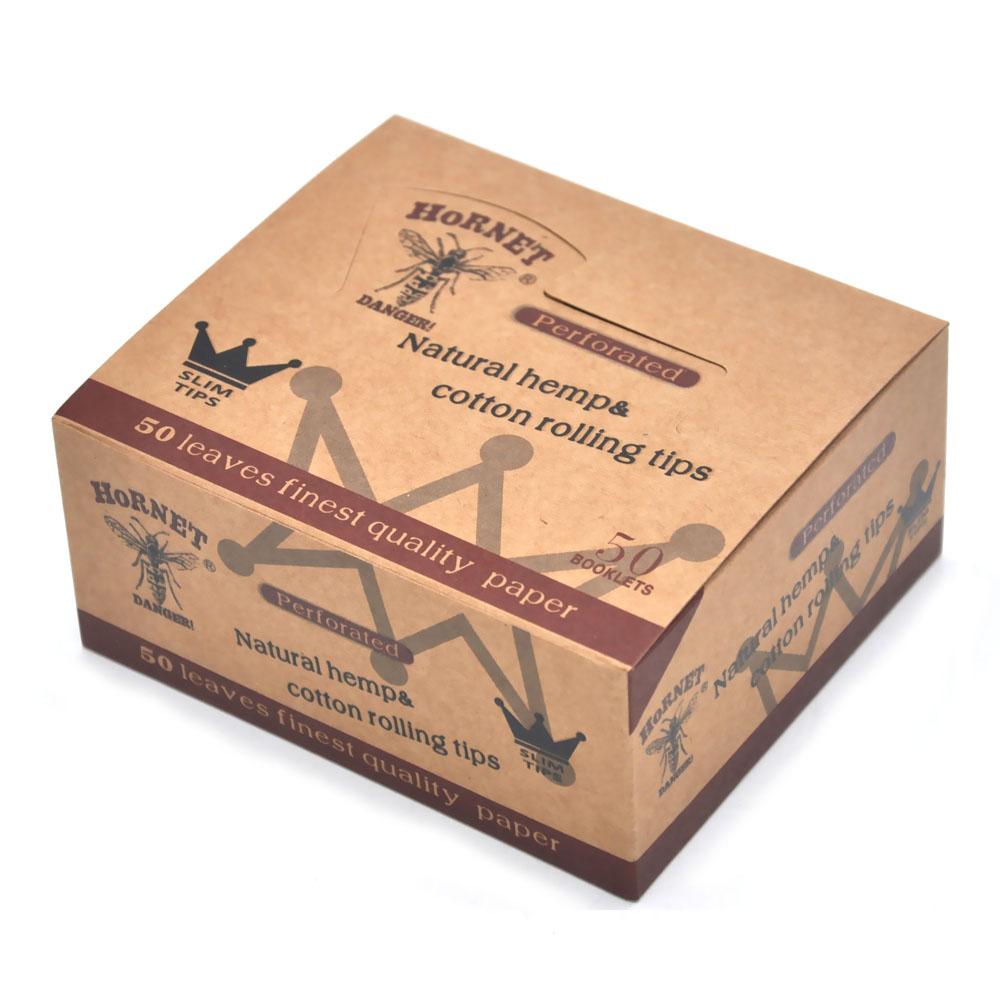 Hornet Natural Rolling Paper Filter Tip 5 Booklets - Puffing Bird CA