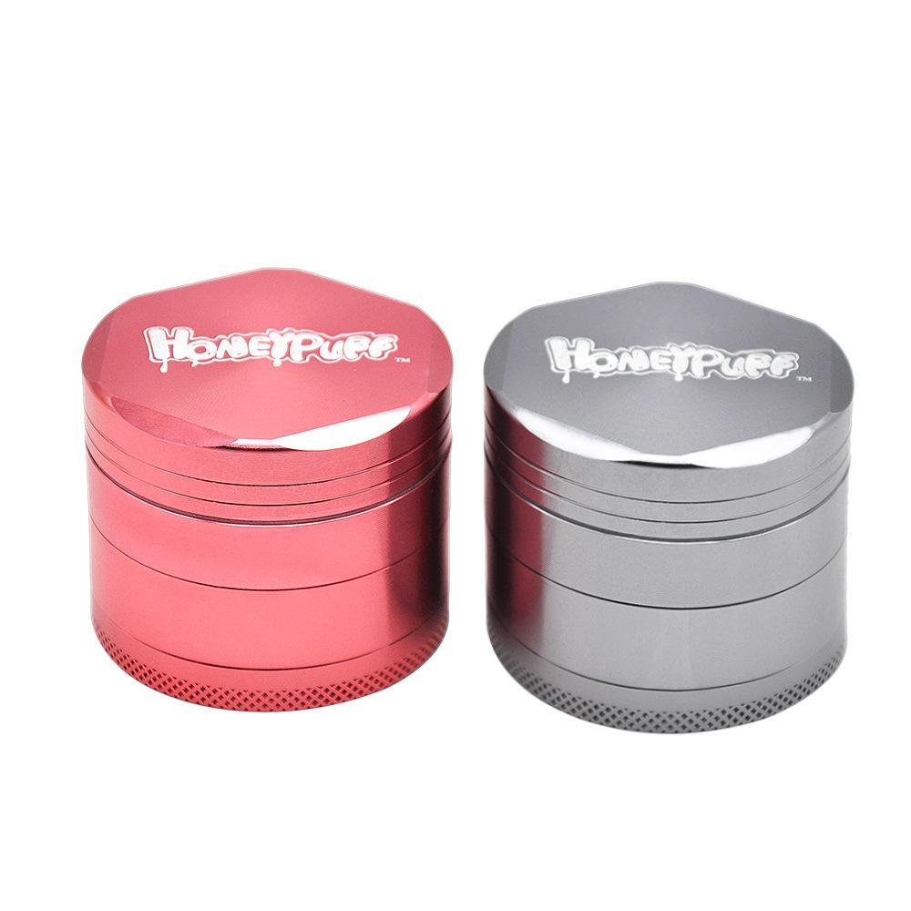Honeypuff Easy-Grind Herb Grinder 4 Layer 50MM (3 Color) - Puffing Bird CA