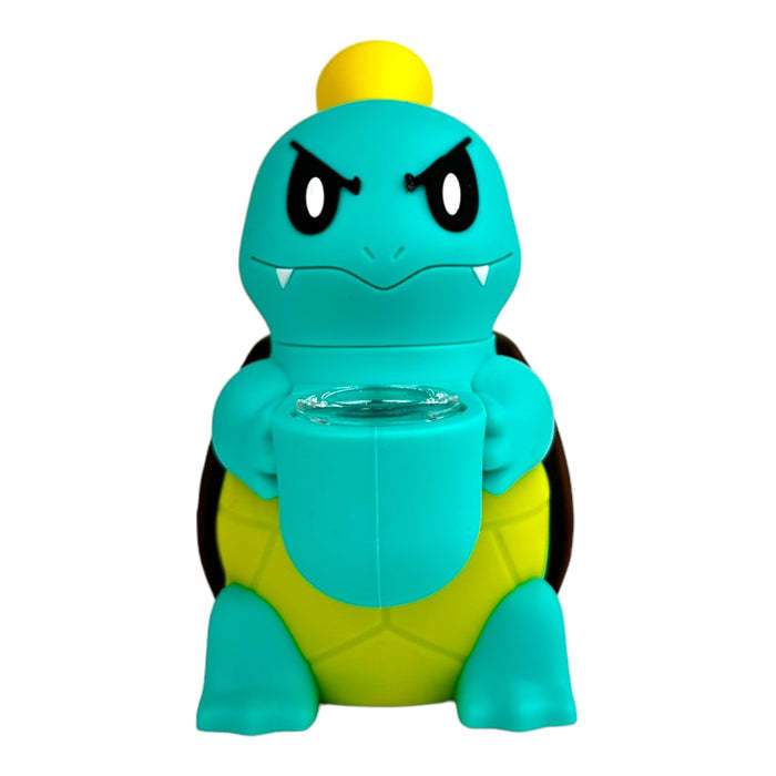 4.33" God Turtle Silicone Water Pipe - Puffing Bird CA